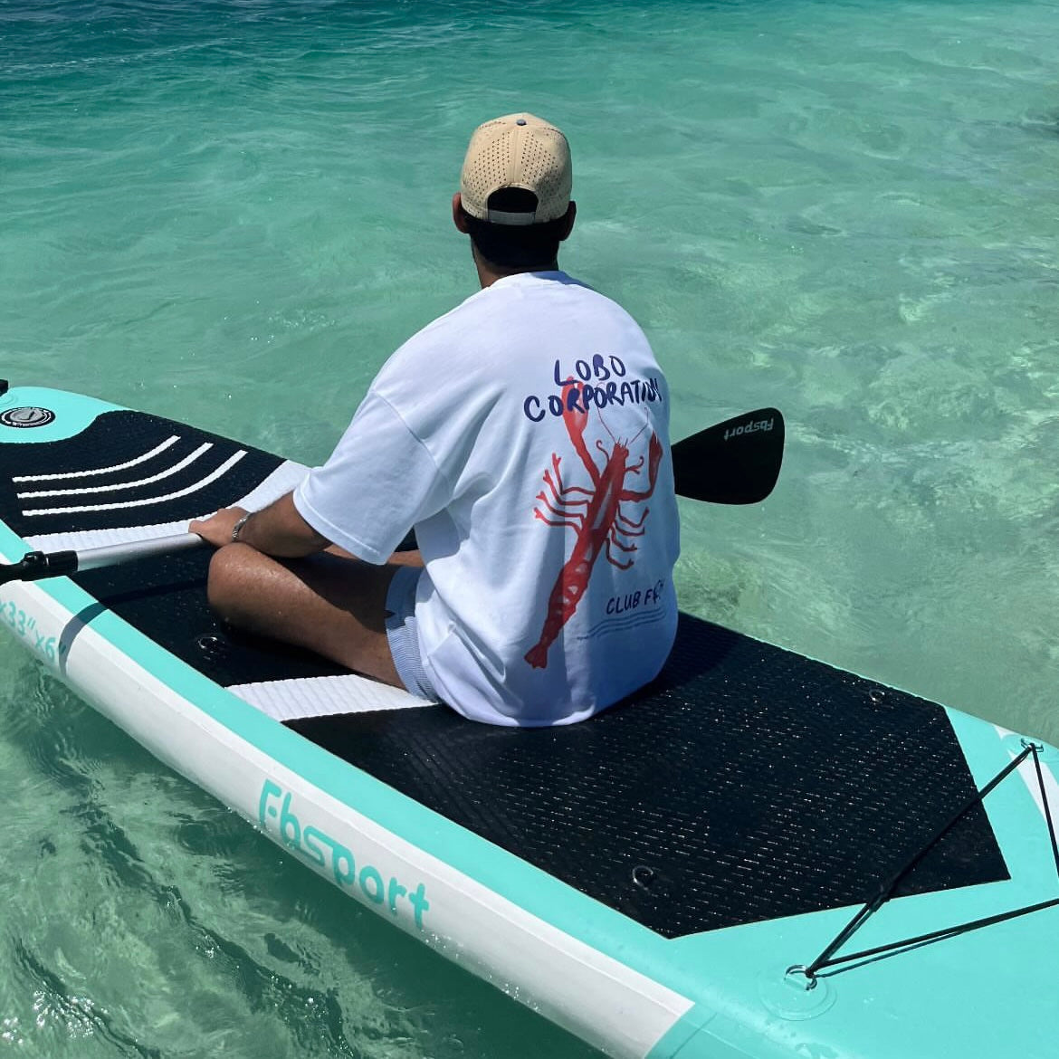 Club Fresh White Oversized Tee – LOBO CORPORATION